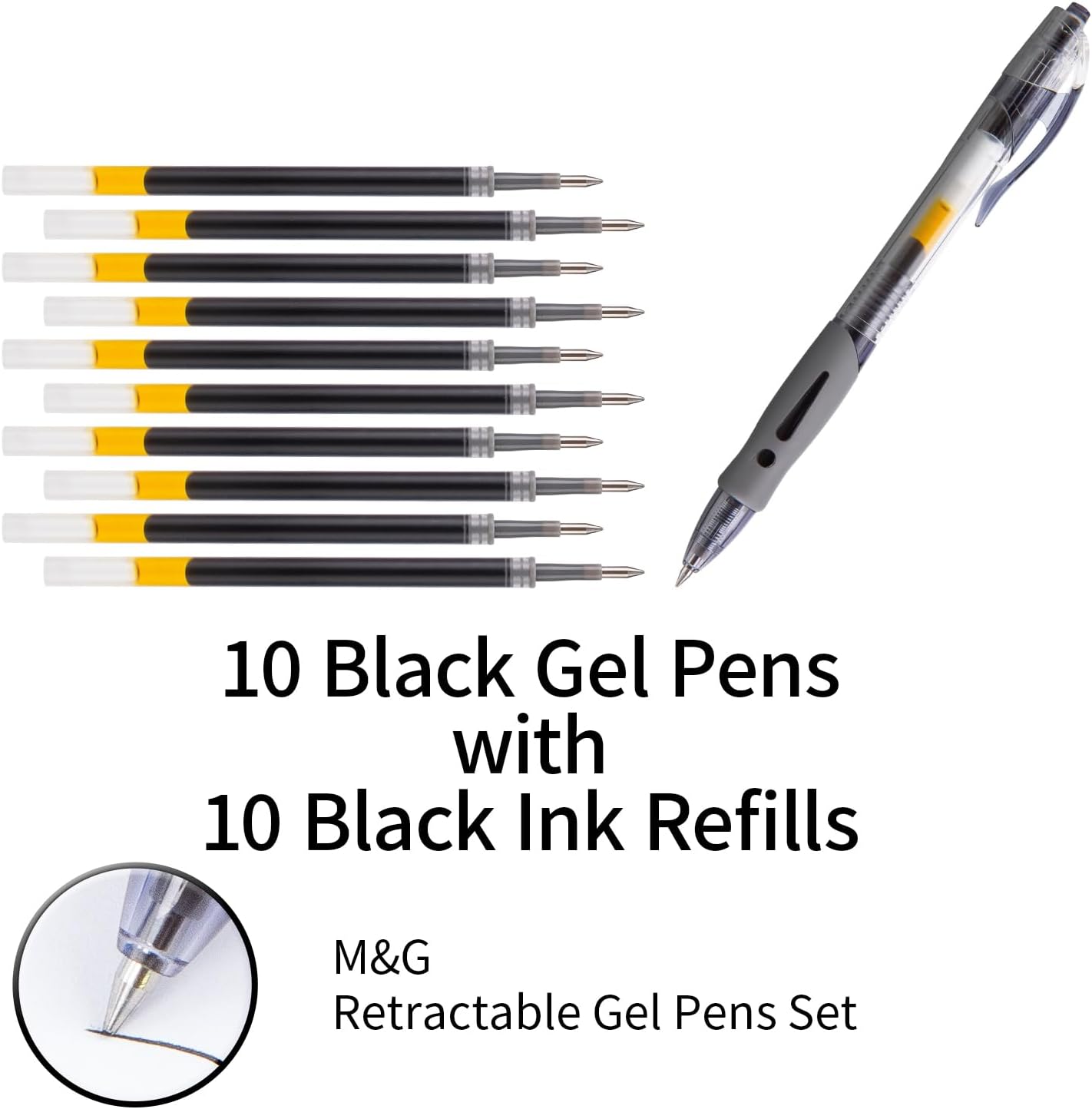 Gel Pen 0.5mm Press Sign Pens Student Writing Stationery Ballpen School ...