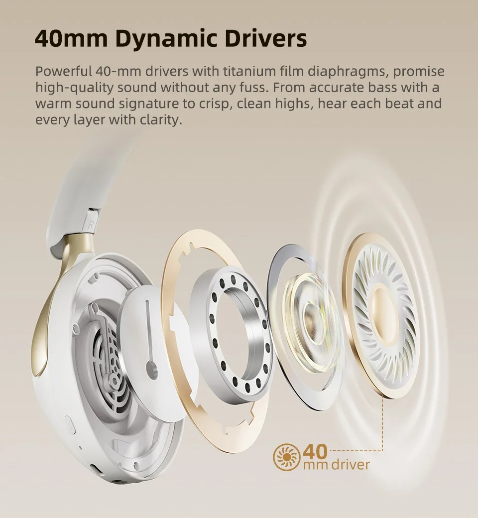 QCY H3 Pro ANC Bluetooth 5.4 Wireless Headphone Hi-Res LDAC Audio | Shopee Philippines