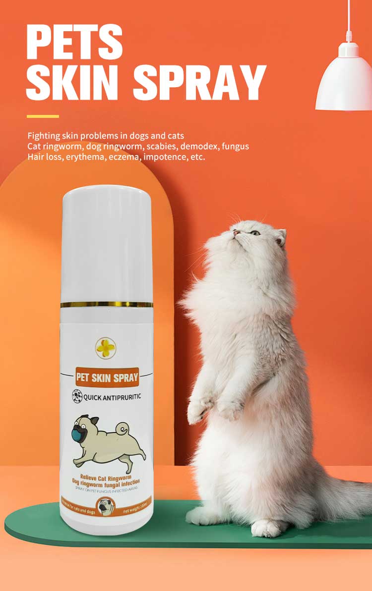 Pet skin spray for dog skin disease 100ml with Free dog soap pet care ...