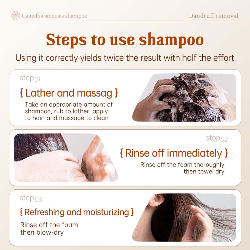 Japan Herbal Hair Shampoo Oil Control Anti-Dandruff Shampoo For Flake ...