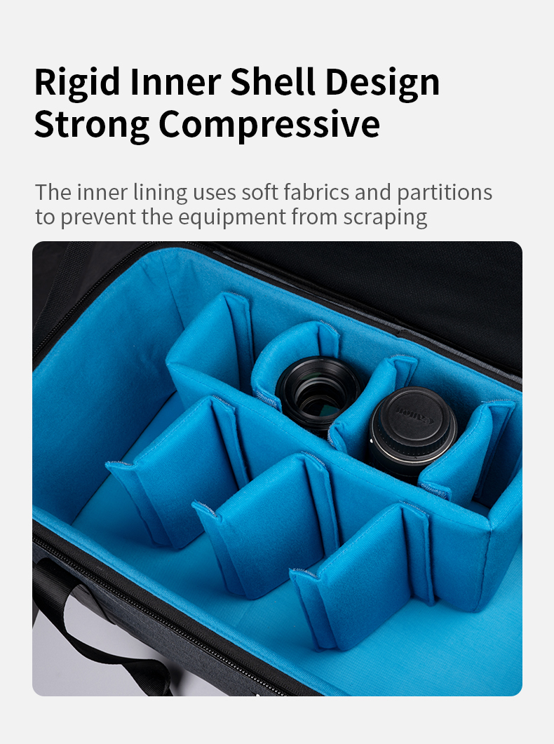 Selens Waterproof Zipper Store Bag Case Camera Bag Hard-sheel Liner ...