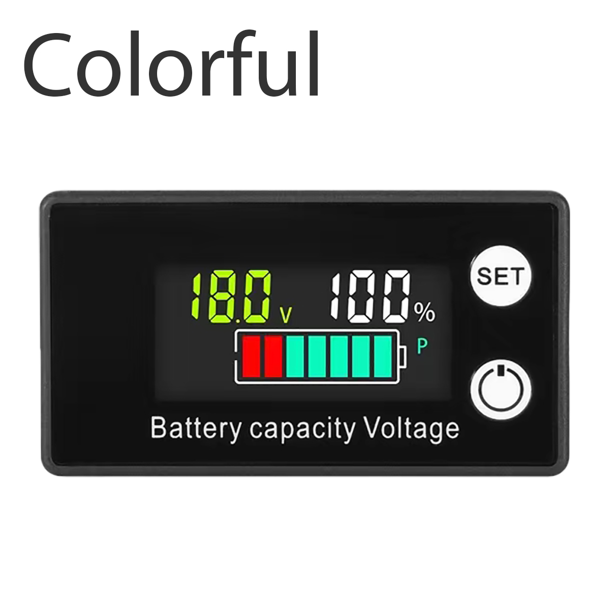 999DIY Digital Voltmeter DC 8V-80V Voltmeter Battery Capacity Tester ...