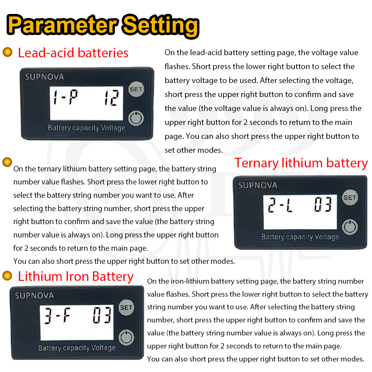 999DIY Digital Voltmeter DC 8V-80V Voltmeter Battery Capacity Tester ...