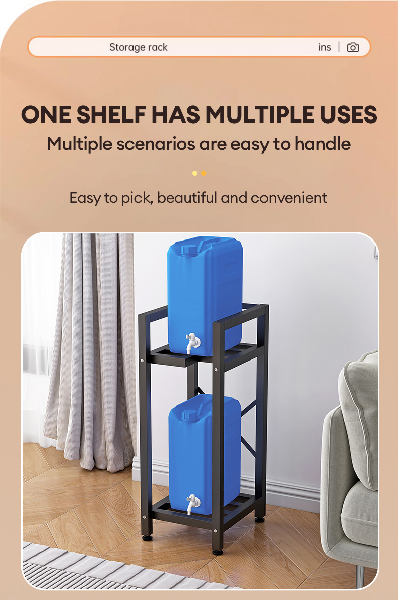 KEVE 2/3 Layer Water Gallon Rack Water Container Rack Heavy Duty Water ...