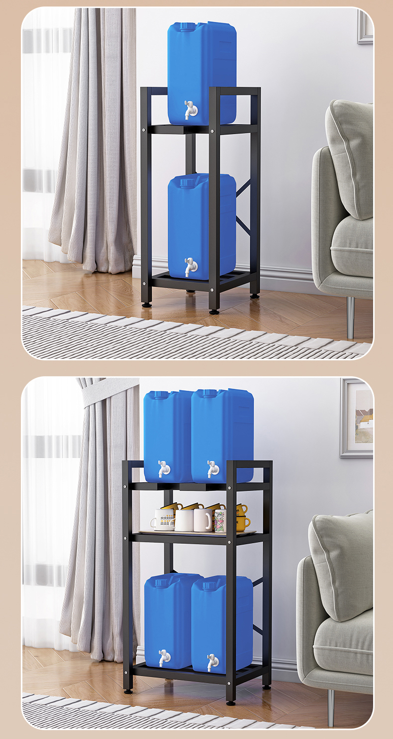 KEVE 2/3 Layer Water Gallon Rack Water Container Rack Heavy Duty Water ...