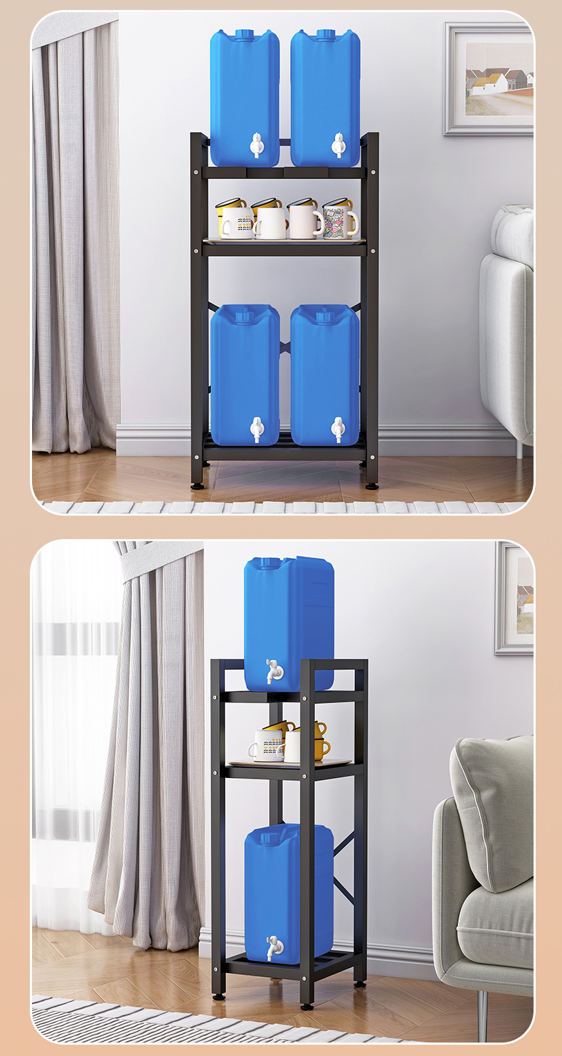 KEVE 2/3 Layer Water Gallon Rack Water Container Rack Heavy Duty Water ...