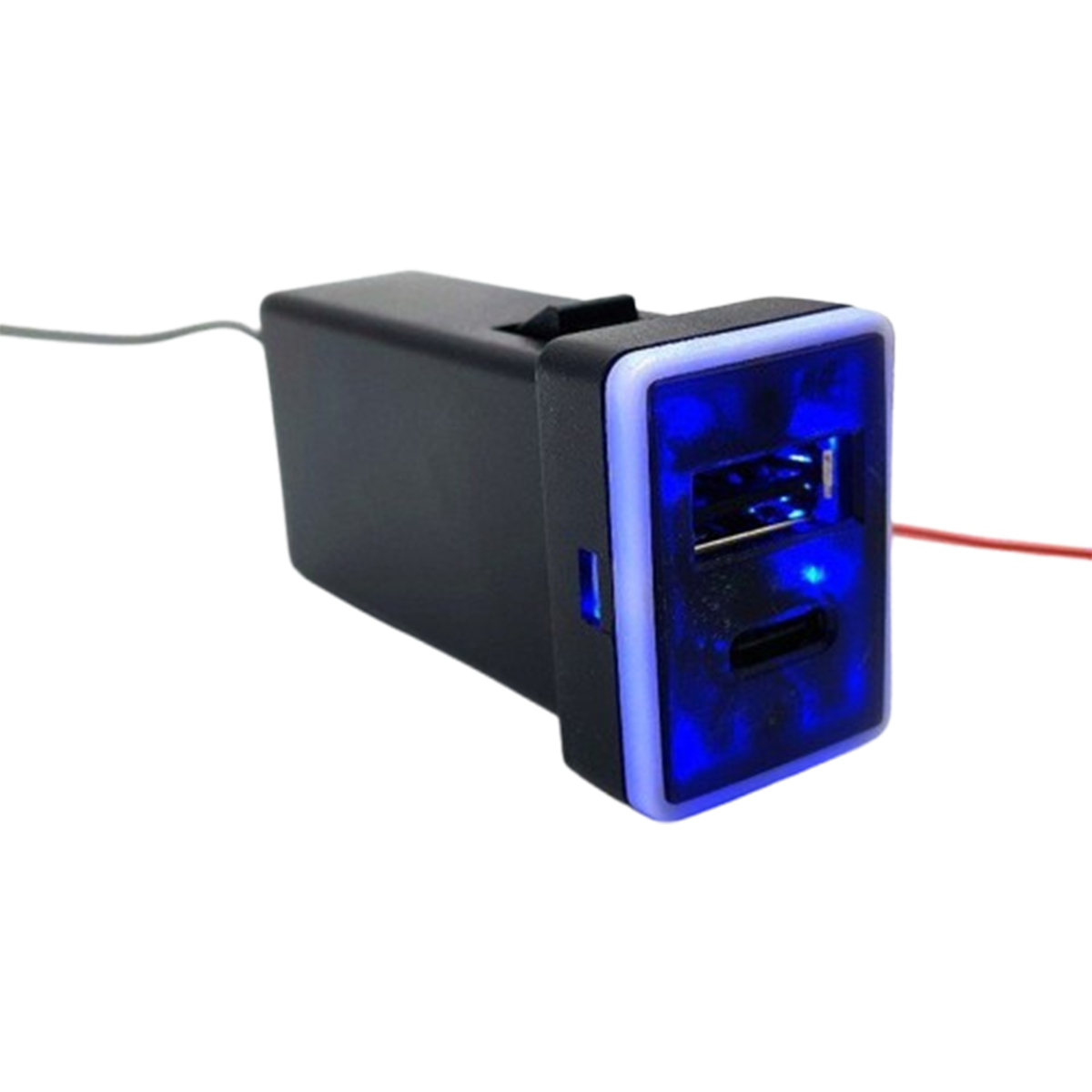 33*22mm Car Charger PD Type-C+ QC3.0 USB Dual Fast Charging Socket ...