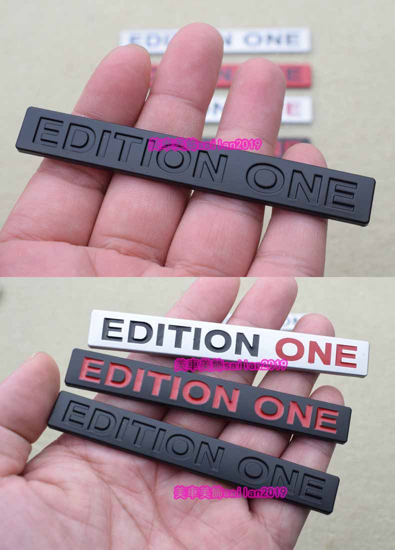 Metal EDITION ONE Car Logo First EDITION First EDITION Logo Body Fender ...