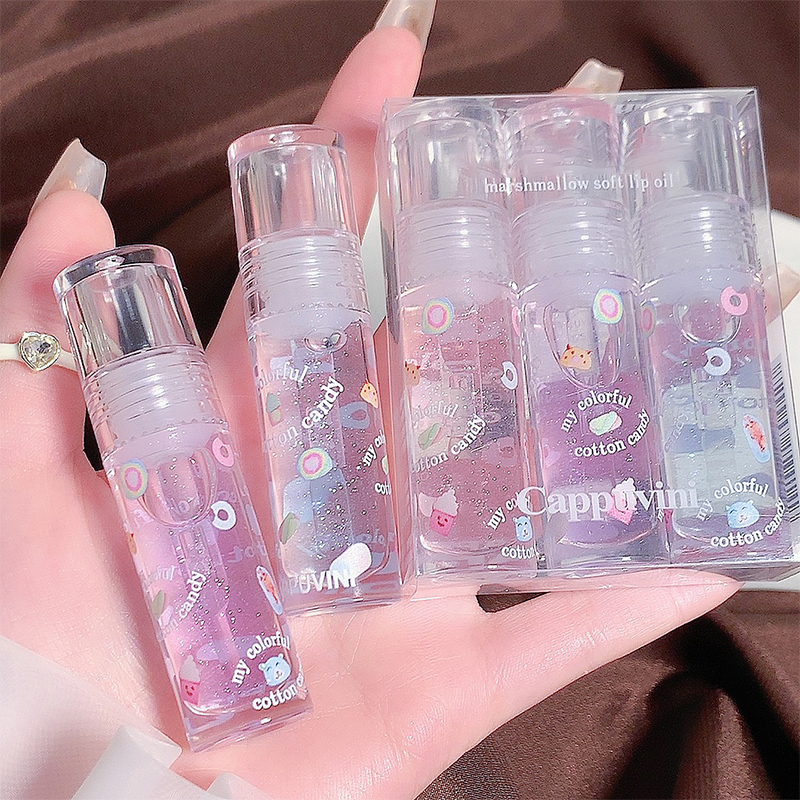 Cappuvini Cotton Candy Lip Oil Lip Gloss Hydrates and moisturizes lips ...
