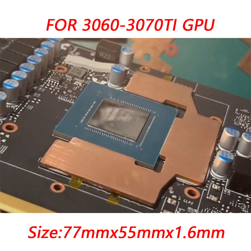 GPU RAM Copper Heat Sink For Radiator Memory Miner BTC RTX 3060 3070 ...