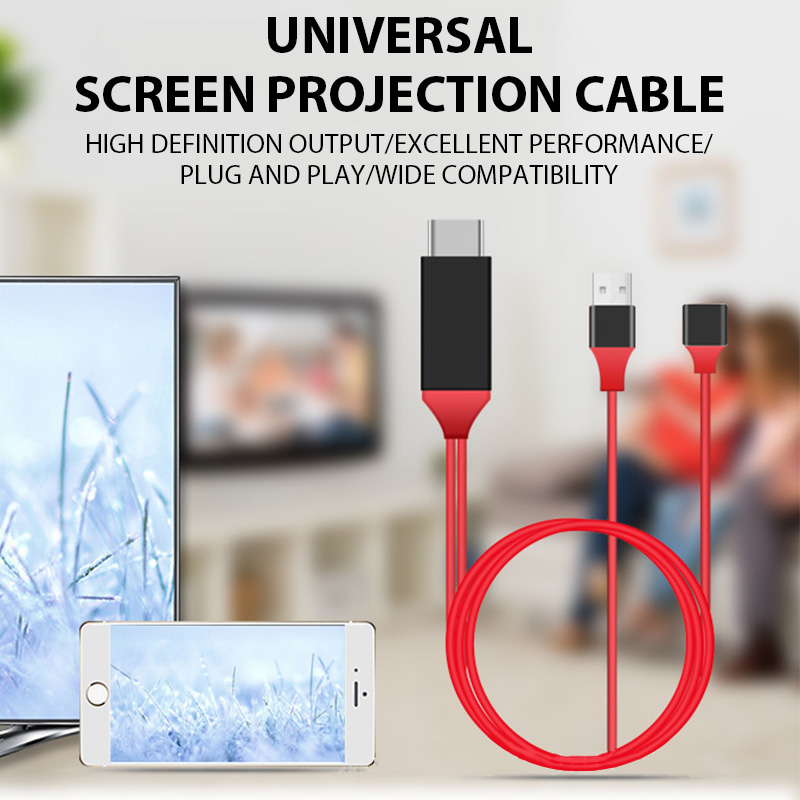 Universal Screen Projection Cable Mobile Phone to TV High-definition ...