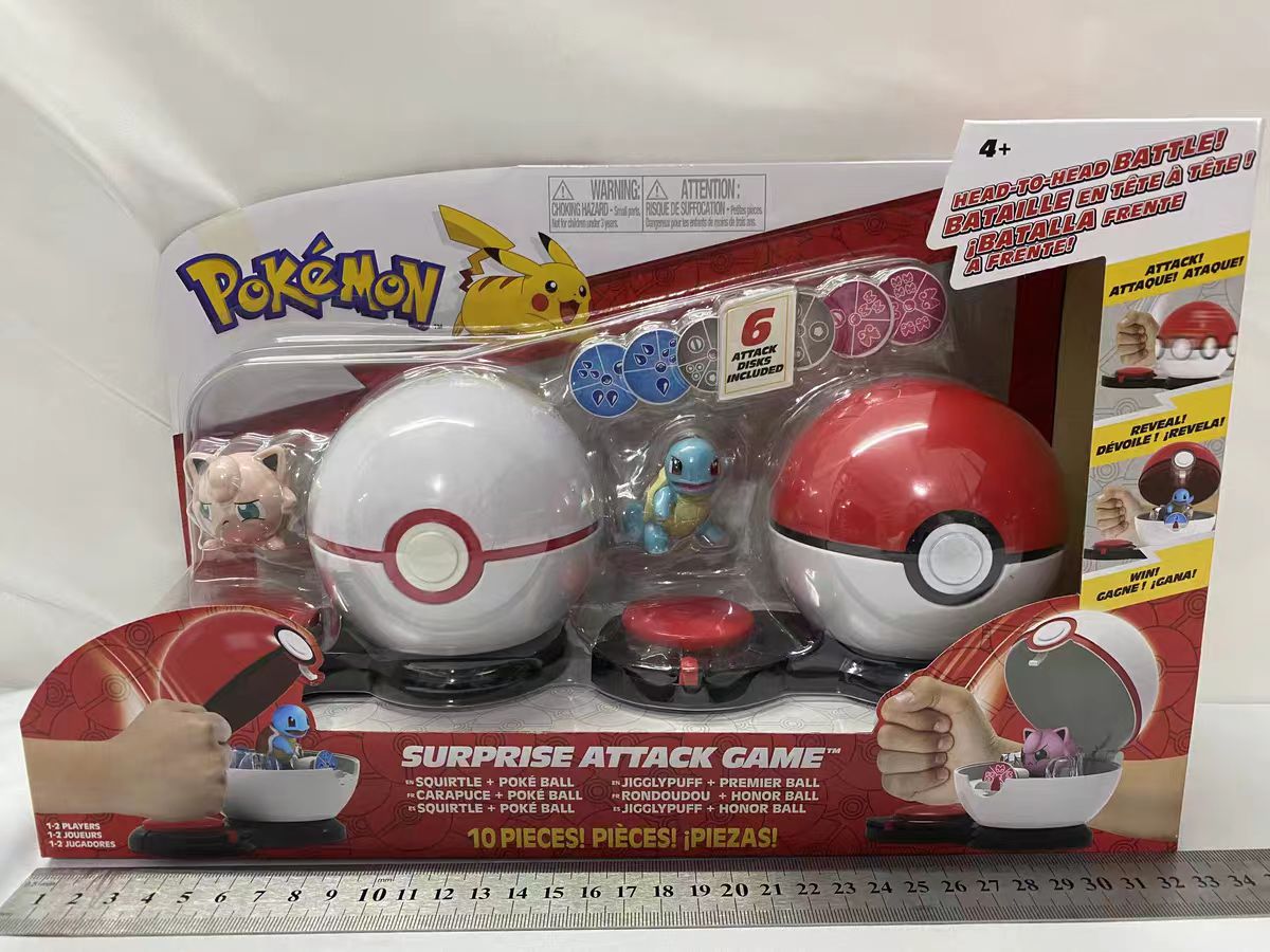 Pokemon Surprise Attack Game, Featuring Squirtle and Jigglypuff - 2 ...