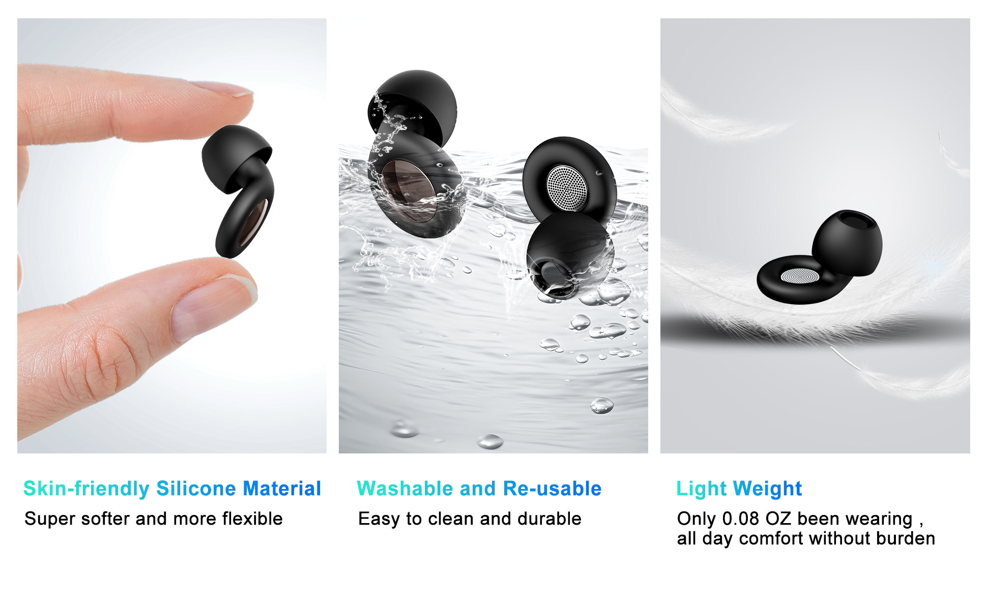 Ear plug for sleep, 27 dB Noise-Cancelling, Ideal for Sleep, Travel ...