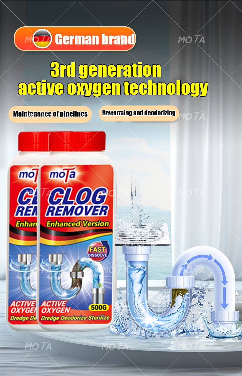 German Brand Powerful Sink Toilet Pipe Clog Remover 500g Drainage Pipe ...