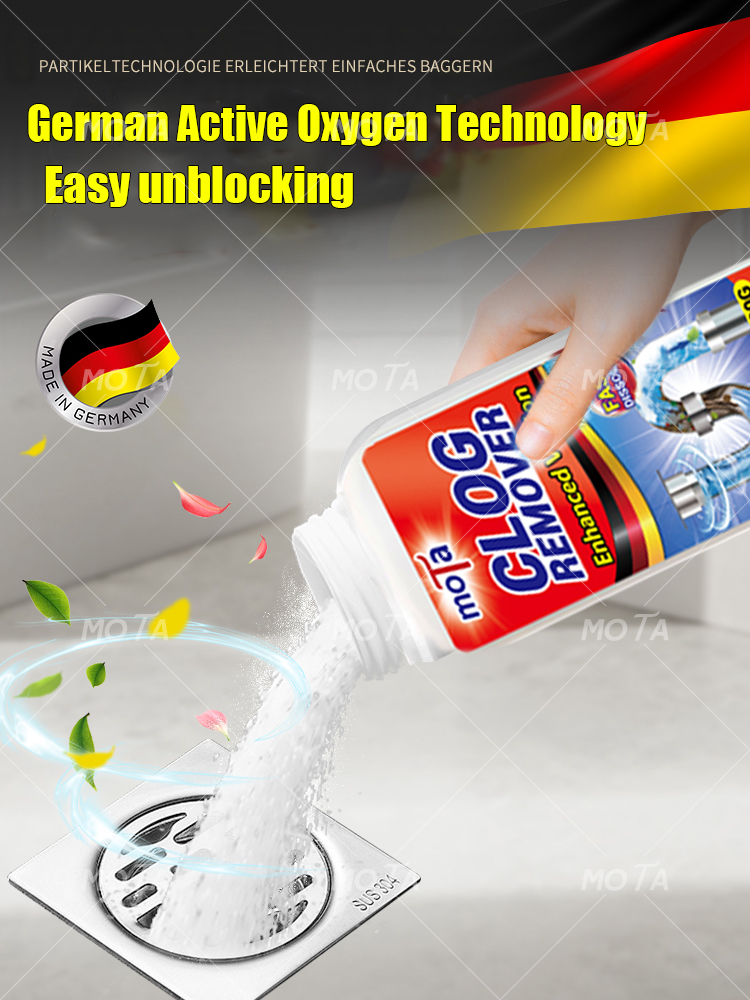 German Brand Powerful Sink Toilet Pipe Clog Remover 500g Drainage Pipe ...
