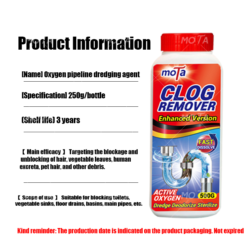 German Brand Powerful Sink Toilet Pipe Clog Remover 500g Drainage Pipe ...