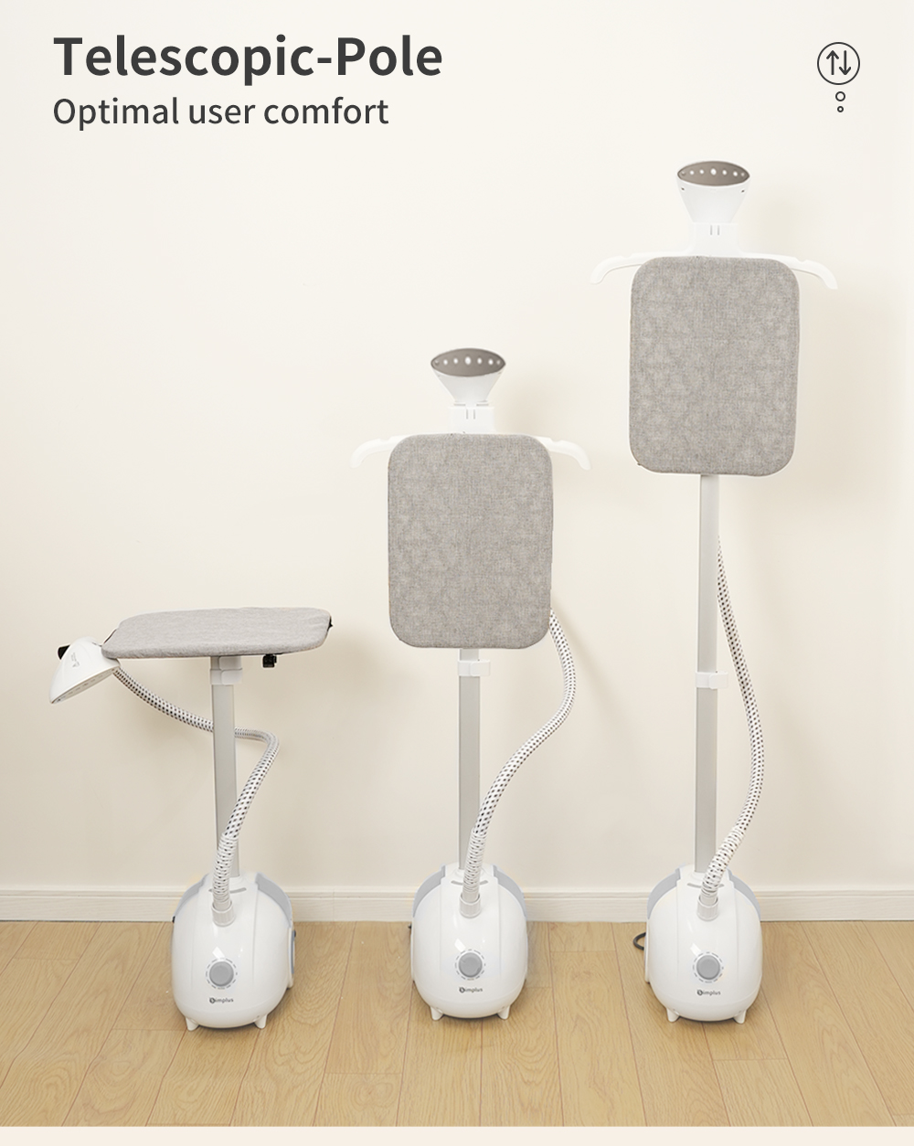 Simplus Garment Steamer Vertical Ironing Machine for Clothes 2 in 1 Dry ...