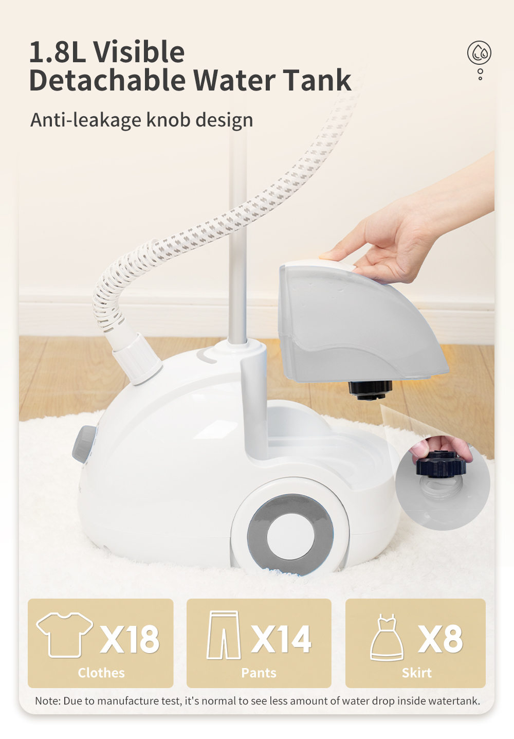 Simplus Garment Steamer Vertical Ironing Machine for Clothes 2 in 1 Dry ...