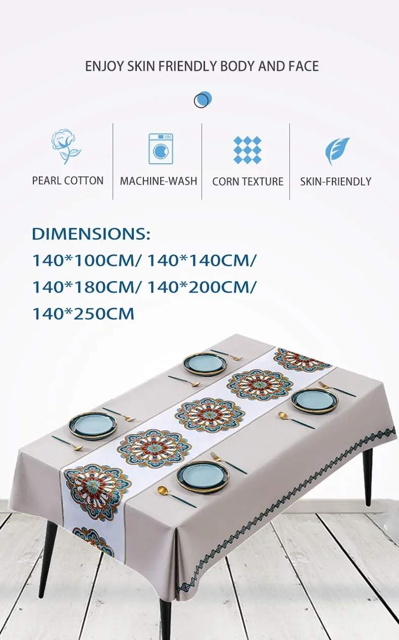 4/6/8/10/12seater Table Cloth Table Mantle Waterproof Cover Outdoor ...