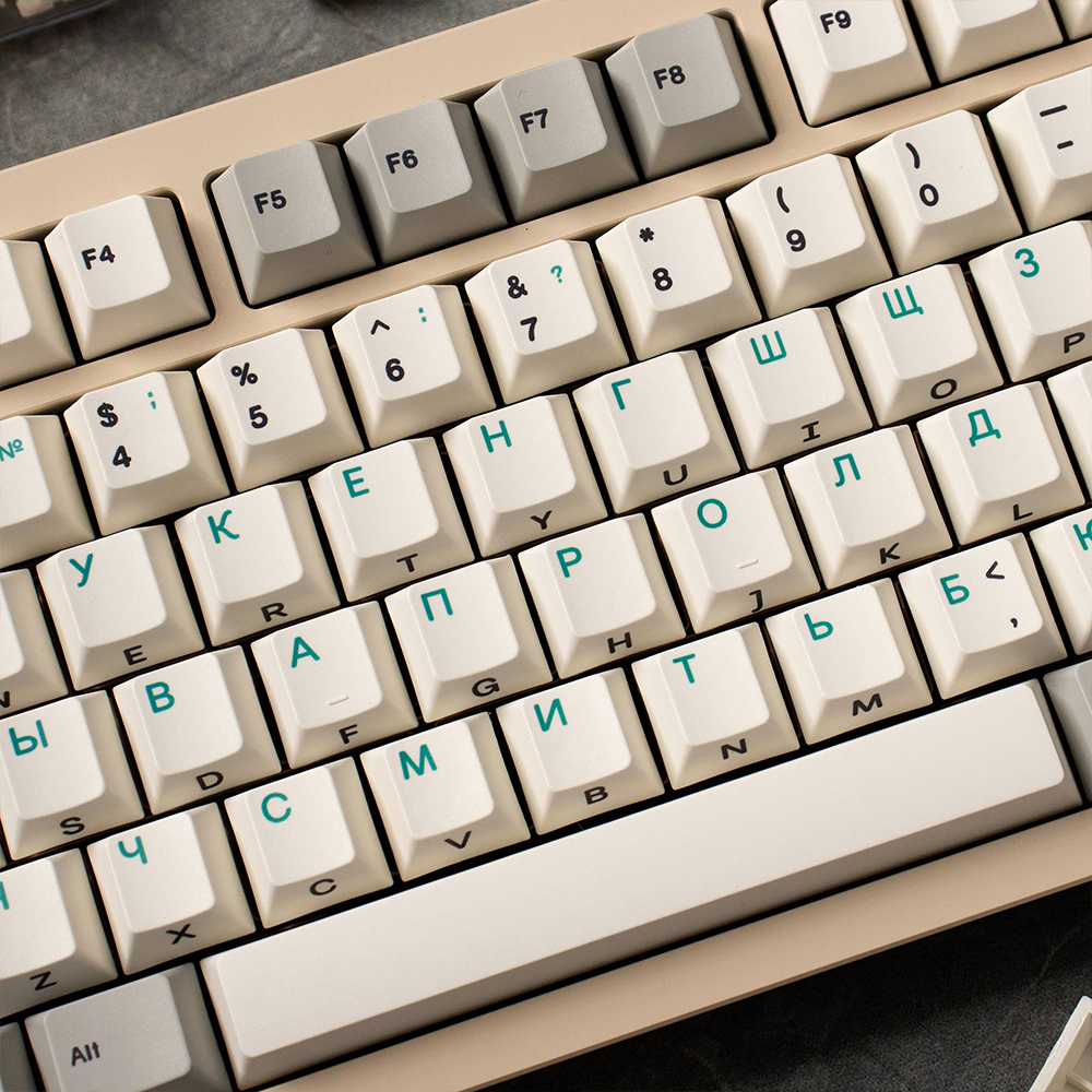 Retro Russian Keycap/set 144Keys Cherry Profile PBT Custom Keycaps for ...