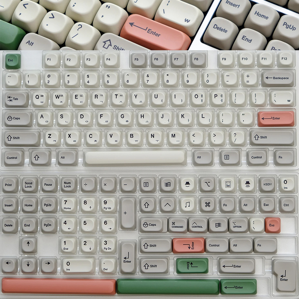 Retro 9009 Keycap/set 139Keys PBT MOA Profile Custom Keycaps for Gateron Cherry MX Switches 60% ...