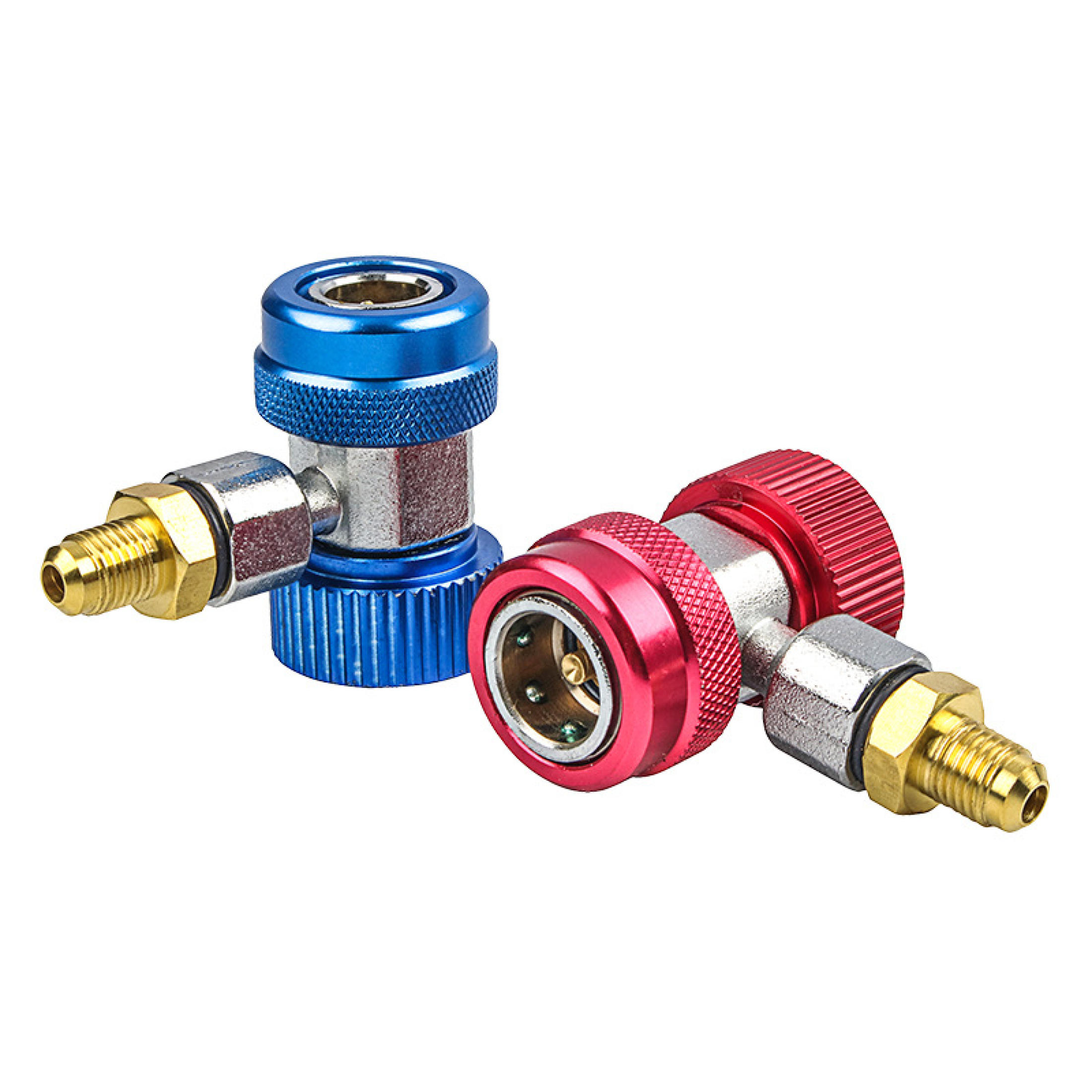 R-134a Car Aircon Adaptor Quick Coupler (Angled Type) Manifold Gauge ...