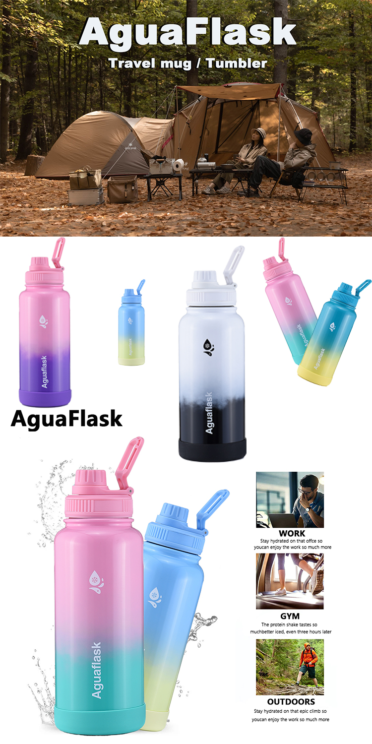 Agua flask original 32oz Tumbler Hot And Cold Vacuum Sports Water ...