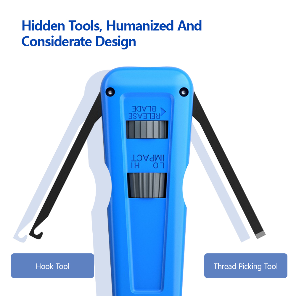 HOOLNX Punch Down Tool, 110 Type Multi-function Network Cable Tool ...