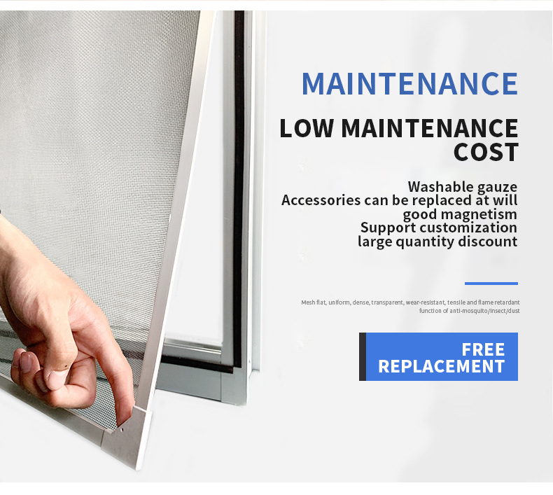 Adjustable Window DIY Magnetic Window Screen Anti-Mosquito Magnetic ...