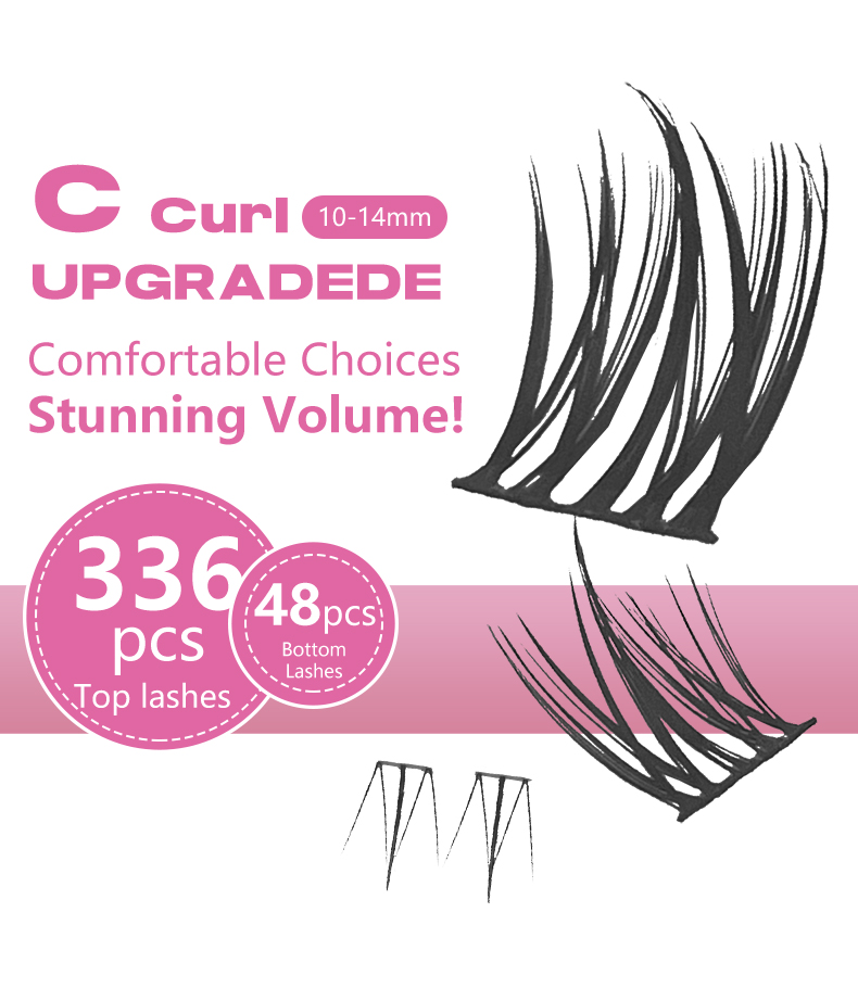 COLOR.labs Baby Comic Manga Eyelash Extensions Wisp Book, 336pcs Top ...