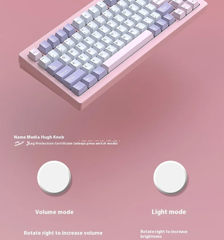 Black Snake AL75V2 mechanical keyboard kit RGB Bluetooth 2.4G wireless ...
