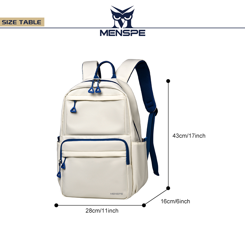 MENSPE Men Backpack Notebook Business Travel Bag Waterproof Backpack ...