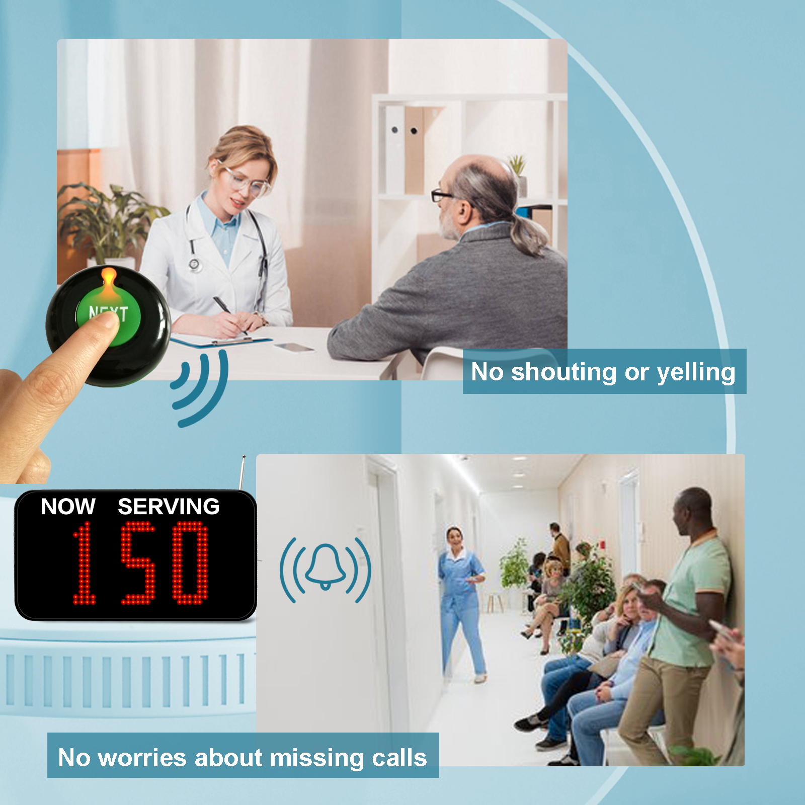 【COD】Queuing System Machine Wireless Queue Number Call System for Bank ...