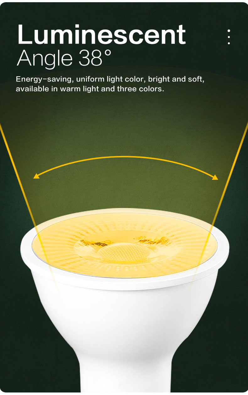 LED COB Spotlight MR16 GU10 GU5.3 6W 3 Color Temperature Tricolor Light ...