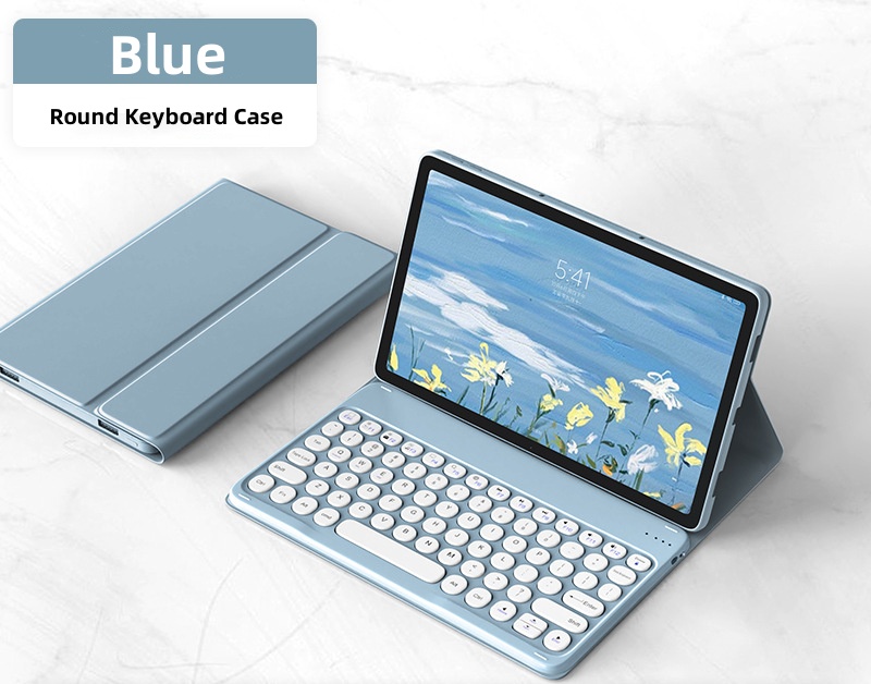 For Honor Pad X8a 11 inch 2024 Bluetooth Keyboard Case with Round ...