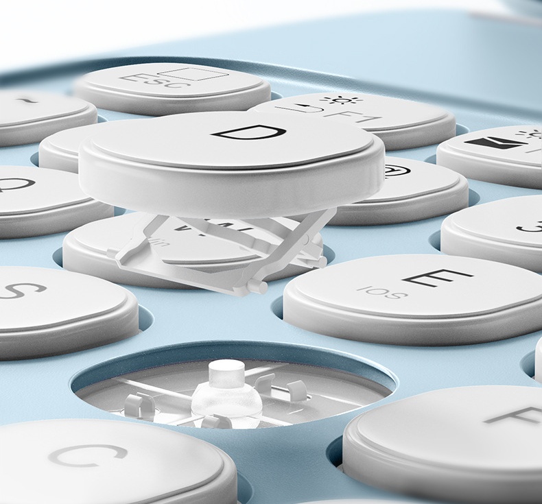 For Honor Pad X8a 11 inch 2024 Bluetooth Keyboard Case with Round ...