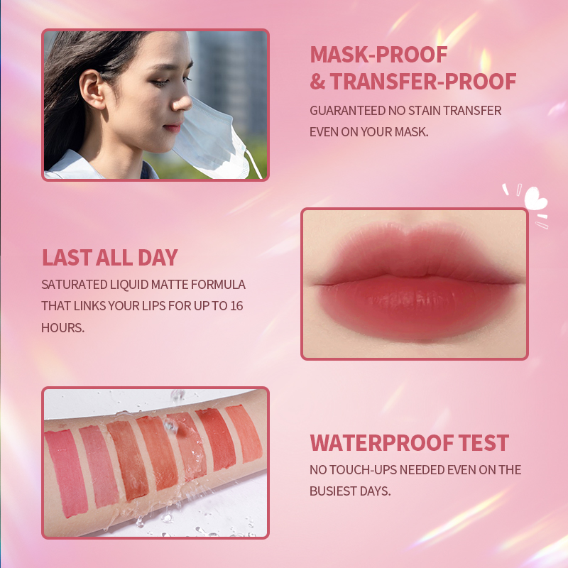 KIMUSE Water Tint Lip Glaze 13 Colors Waterproof Long Lasting | Shopee ...