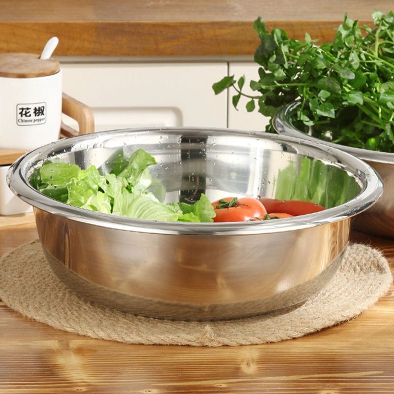Stainless steel washing basin and thick round washbasin large capacity ...