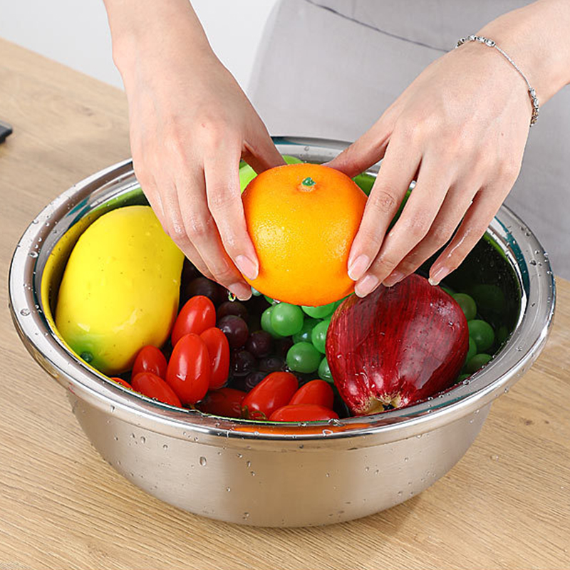 Stainless steel washing basin and thick round washbasin large capacity ...
