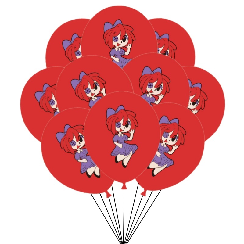 10pcs The Amazing Digital Circus Latex Balloons Air Globos Boys ...