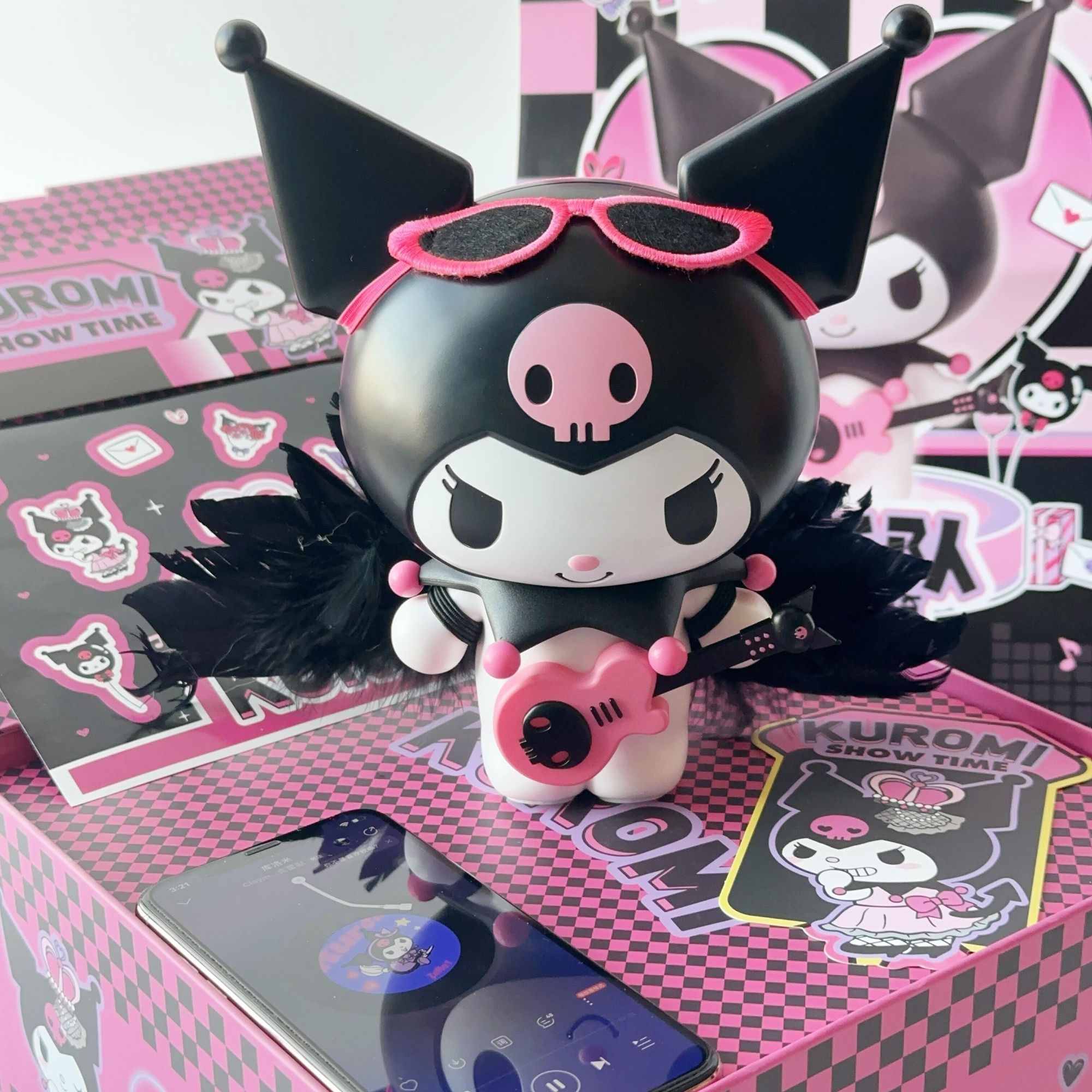 Kawaii Kuromi Bluetooth Speaker Anime Figurines For Girls Room ...
