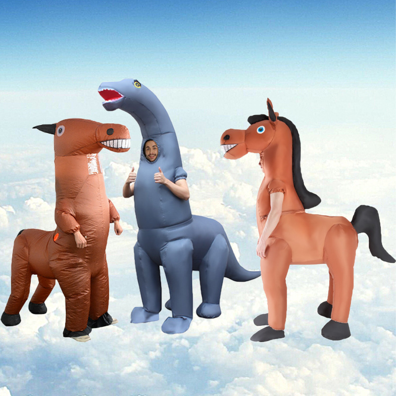 Halloween Active Horse Inflatable Costume Walking Inflatable Horse ...