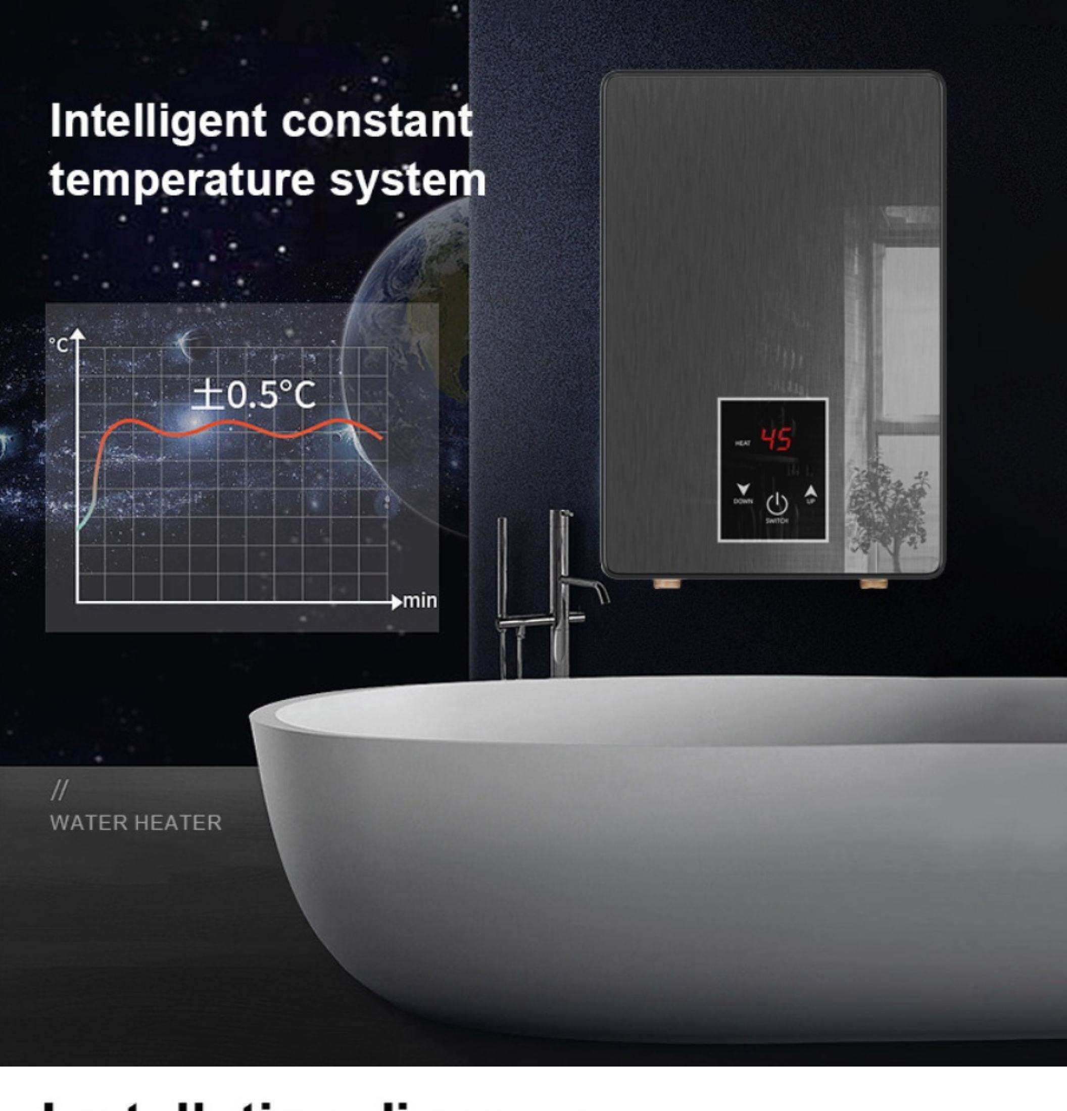 Instant Electric Heater Shower For Bathroom Hot Water Heater Electric ...