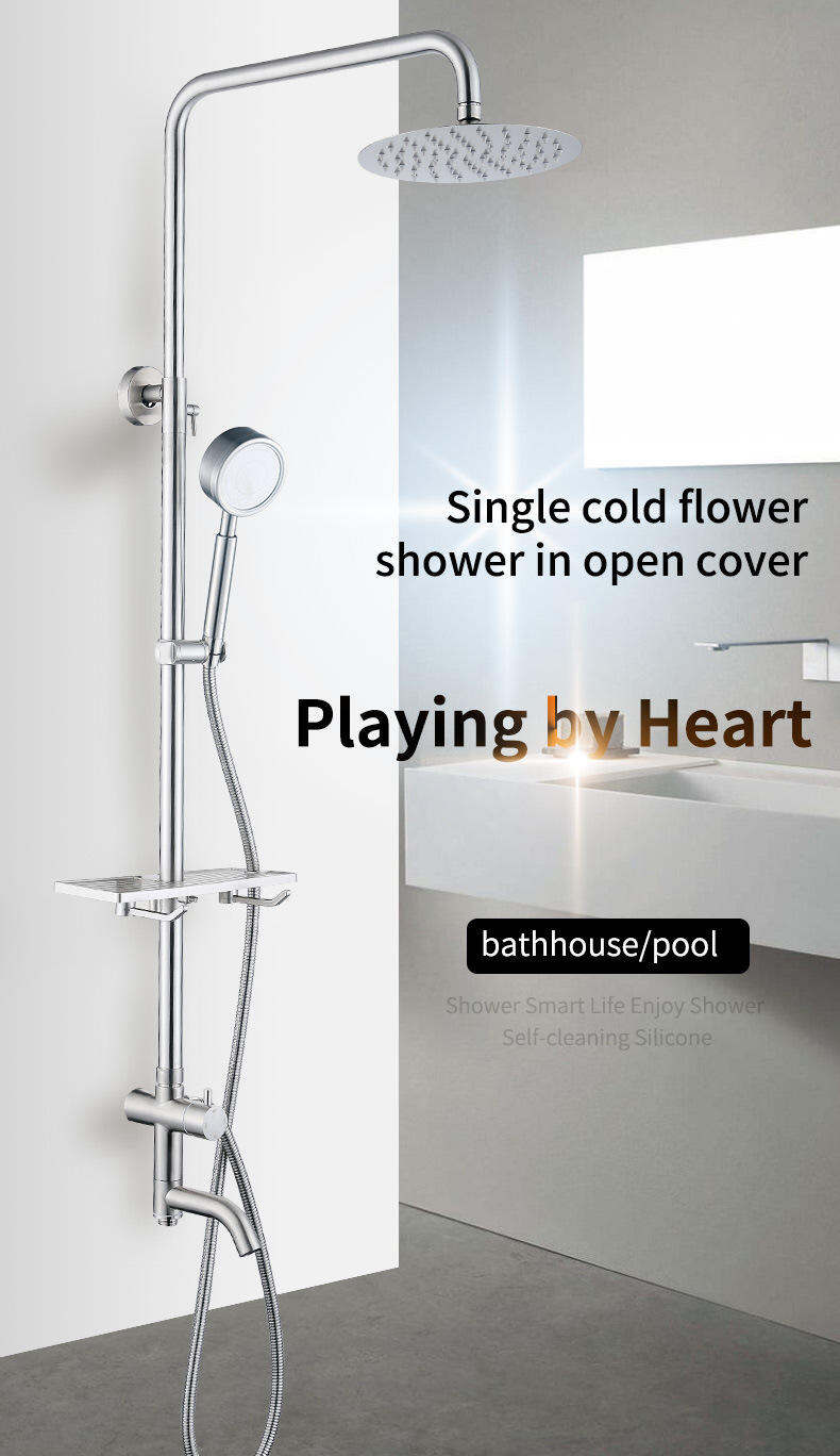 304 Stainless Single Source Shower Set for Bathroom with Faucet 3 way ...