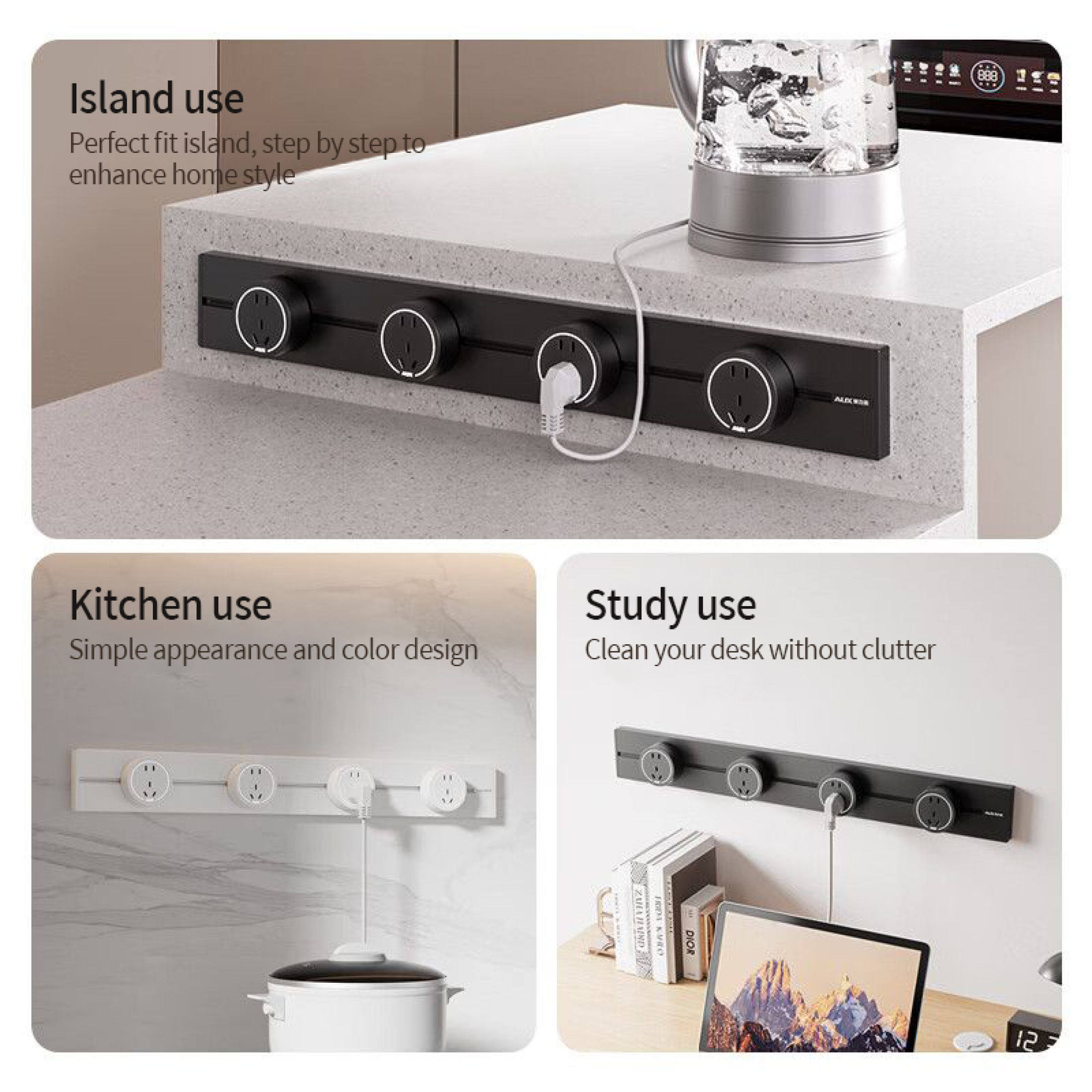 Movable Power Track Socket 8000W Universal Power Adapter Socket Outlet ...