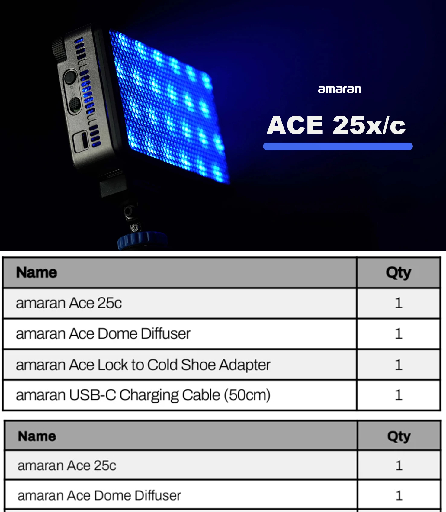Aputure amaran Ace 25c Full color Compact LED Mini On-camera Light 2300K-10000K One-second setup ...