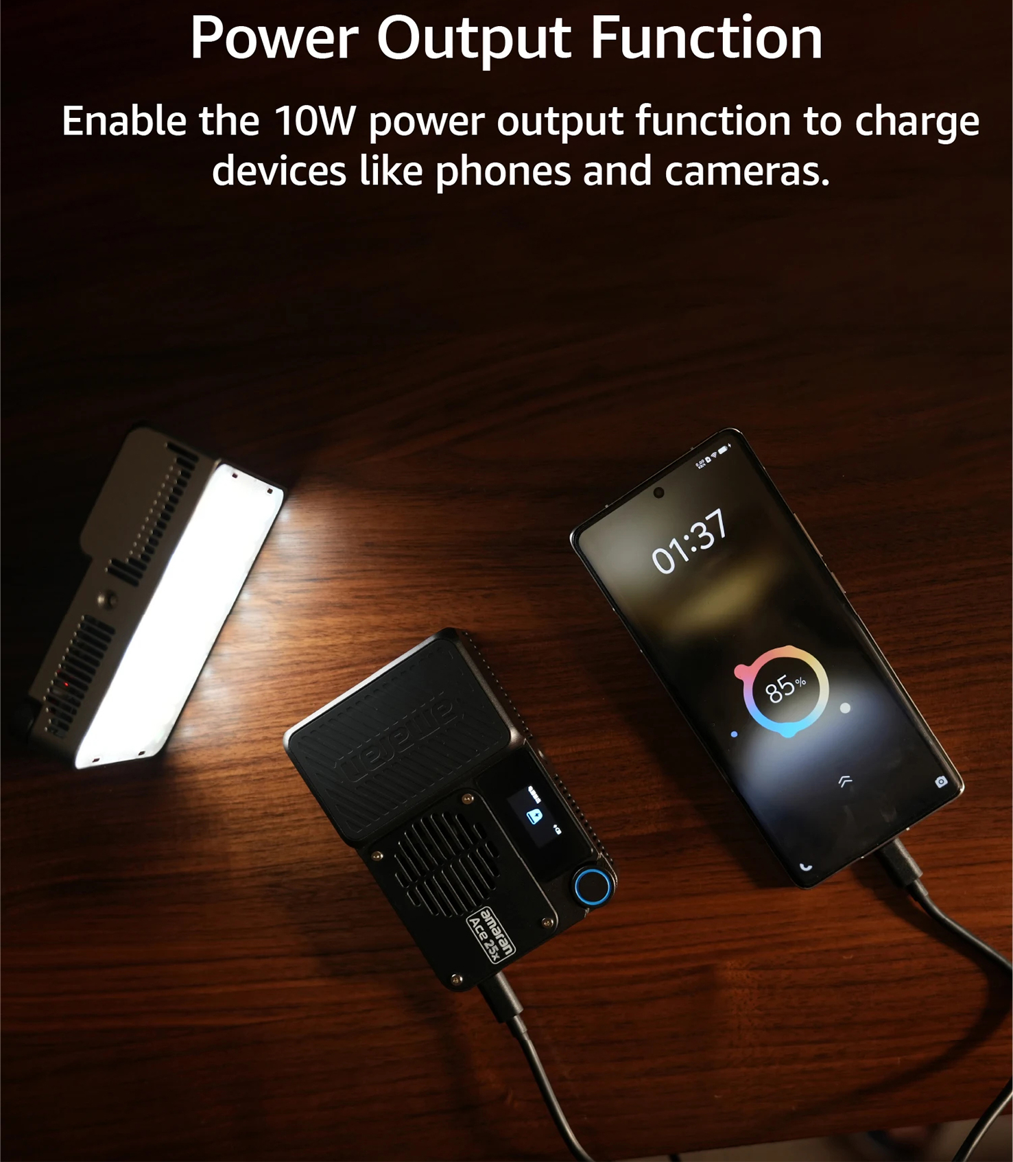 Aputure amaran Ace 25c Full color Compact LED Mini On-camera Light ...