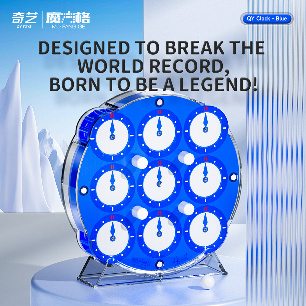 QIYI Clock Magnetic 3x3x3 Chuanshi Clock Speed Cube Magic Clock ...