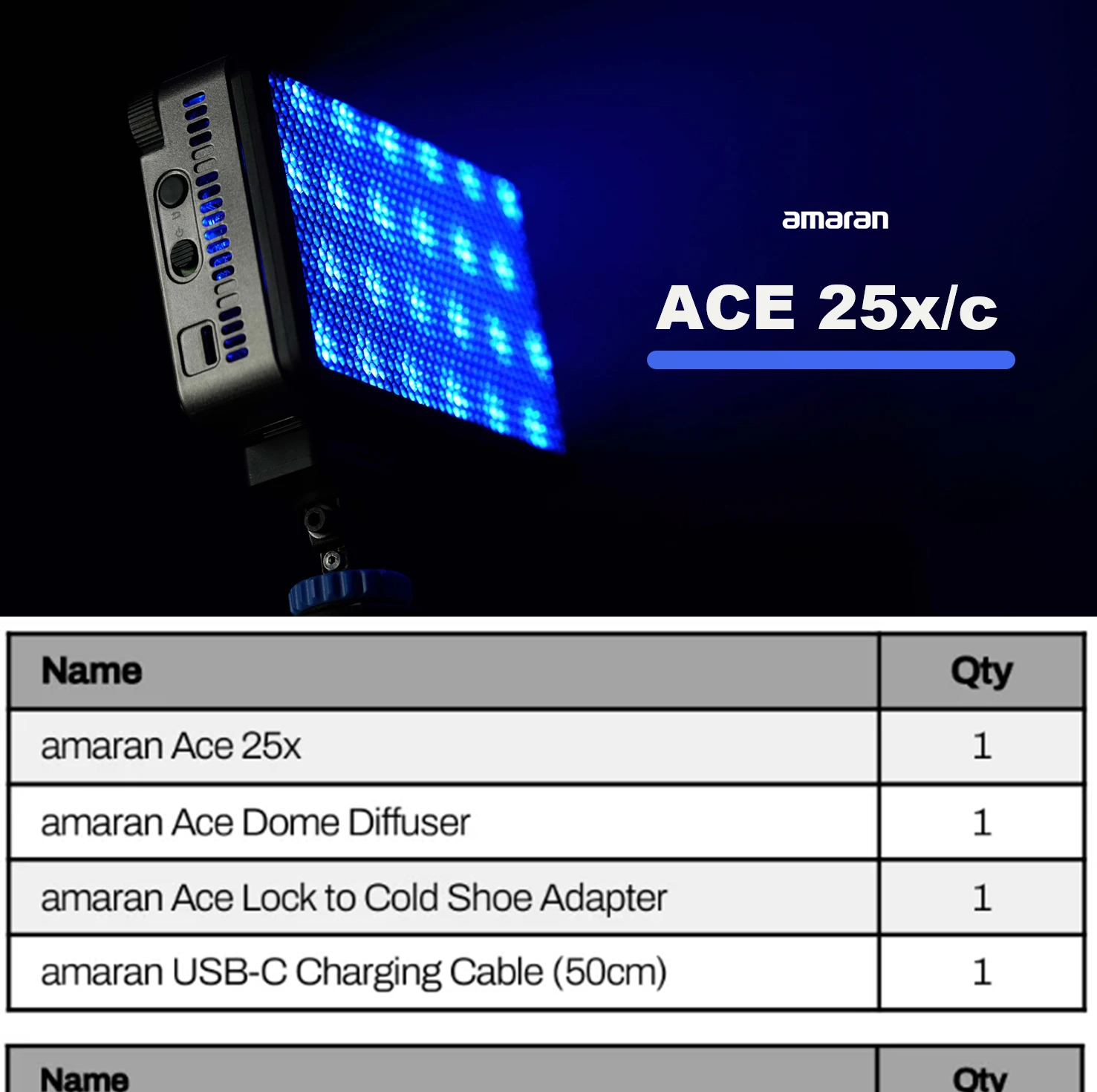 Aputure amaran Ace 25x Portable Dual-Color Mini On-camera Light 2700 ...