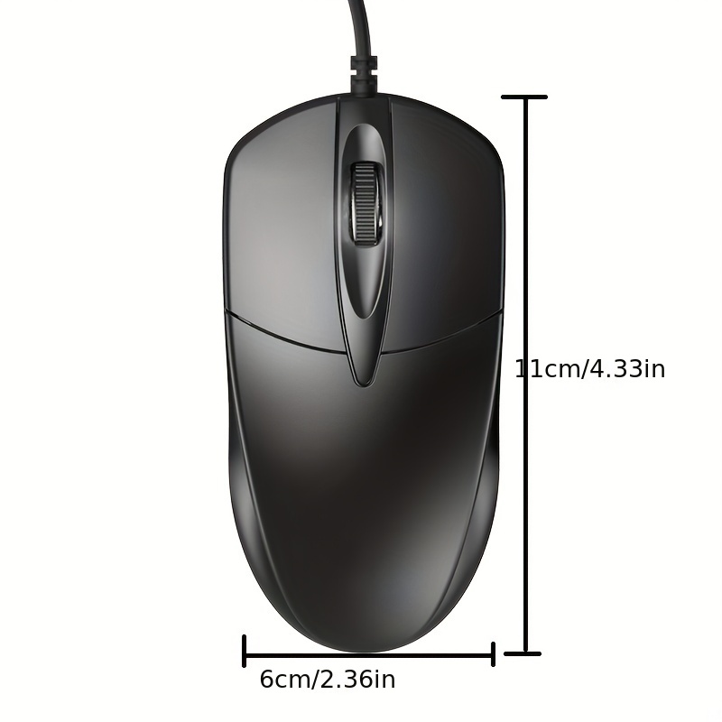 High-speed Wired Mouse - Ergonomically designed for commercial use, reliable and durable model ...